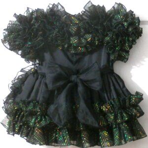 Pazazz | Dresses | Pazazz Vintage 98s Girls 3t Black Pageant Dress Silk ...